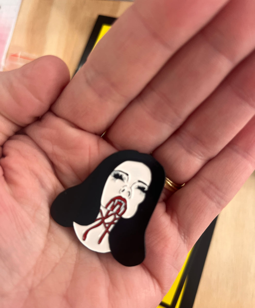 Vampire Girl Enamel Pin: Corinne Halbert – partnersandson